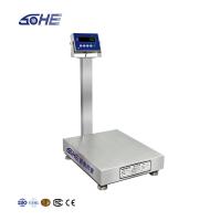China Weighing A1S Square Pole Industrial Platform Scale 60cm*80cm Stainless Steel Waterproof for sale