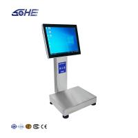 China 1- 15kg/5g Capacity Smart Card Piece Weighing Scale with 12-Inch Waterproof Touch Screen for sale