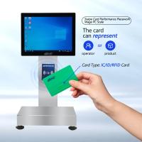 China 1- 15kg/5g Capacity Smart Card Piece Weighing Scale with 12-Inch Waterproof Touch Screen for sale