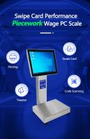 China 1- 15kg/5g Capacity Smart Card Piece Weighing Scale with 12-Inch Waterproof Touch Screen for sale