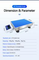 China ODM Supported Industrial Weighing Scale with Bluetooth Connection and LED Monitor for sale