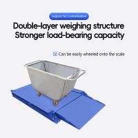 China Weighing Tension SOHE 1m*1m Carbon Steel Ultra Low Platform Scale Double Ramp Printed for sale