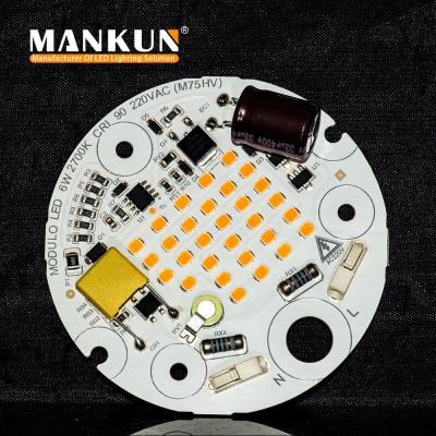 China AC220V AC LED Module SMD2835 2700K CRI90 TRIAC Dimmer PCBA Board for sale