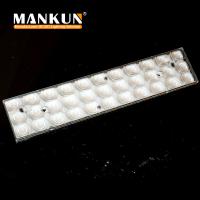 China 90 Degree Fresnel SMD LED Lens 33 Pcs Acrylic Pmma Linear Led Lighting for sale