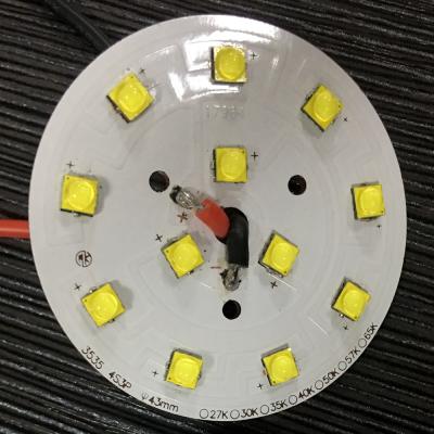 China 43mm Round Copper Base With CREE 3535 12leds PCB Led Module For Table Light for sale