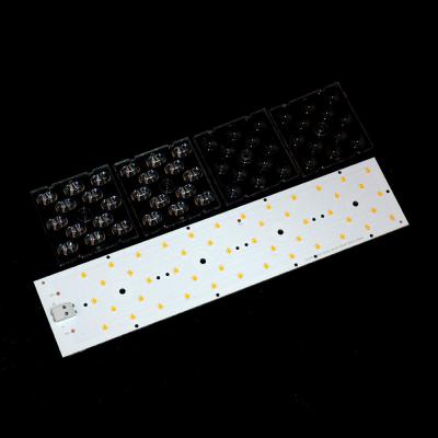 China 60 Degree 12H1 5050 LED Street Light Lens Transparent Clear Color for sale