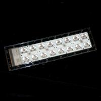 China Vertical 55*135 Degree LED Flood Light Lens Optical Plastic Modules for sale