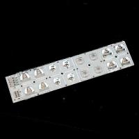 China Vertical 55*135 Degree LED Flood Light Lens Optical Plastic Modules for sale