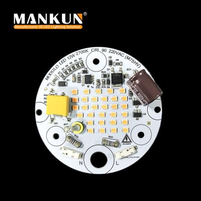 China 75mm 12W Triac Dimmable LED Module DOB Driverless PCB Lighting for sale