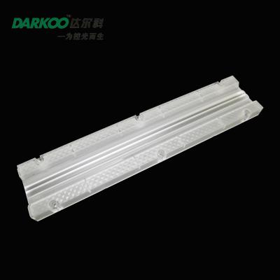 China 2 Rows Linear 120 Degree LED Lens Optical Grade PMMA Raw Material for sale