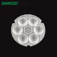 China Round 42mm 15deg Optical SMD LED Lens Transparent For Downlight for sale