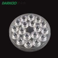 China Round 42mm 15deg Optical SMD LED Lens Transparent For Downlight for sale