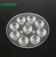 China Round 42mm 15deg Optical SMD LED Lens Transparent For Downlight for sale