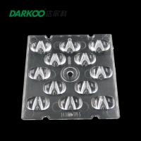 China 60 Degree 12H1 5050 LED Street Light Lens Transparent Clear Color for sale