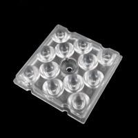 China 60 Degree 12H1 5050 LED Street Light Lens Transparent Clear Color for sale