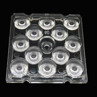 China 60 Degree 12H1 5050 LED Street Light Lens Transparent Clear Color for sale