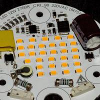 China High Power DOB 12W Ra90 Round LED Module Triac Dimmable 0V 10V for sale