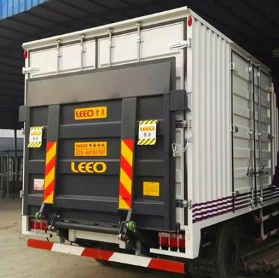 China Steel material tail lift hydraulic lifting equipment, load capacity 700-2000kg with DC24V 2KW for sale