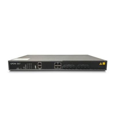 China GPON OLT 8PON 4x10GE Uplink Broadcom Chip AC DC Dual Power NMS CLI Web Management for sale