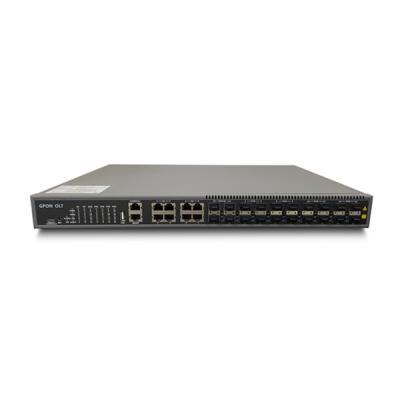 China GPON OLT 16 Ports 4x10GE Uplink Broadcom Chip NMS CLI Web Management AC DC Power for sale