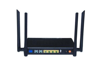 China GPON ONT 4GE 2POTS WiFi Dual Band DC 12V Realtek Chip Fiber Optic Modem for sale