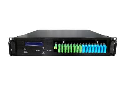 China 16 Port 19 dBm 1550nm EDFA Optical Amplifier with WDM for OLT Management for sale