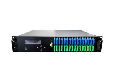 China 32 Ports 19 dBm 1550nm EDFA Optical Amplifier with WDM for OLT Management for sale