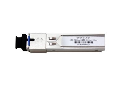 China GPON OLT SFP Module Class C+ 20km TX 1490nm 2.488Gbps RX 1310nm 1.244Gbps for sale