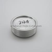 China 202# 52mm Aluminum Peel Off Lids For Pet Jar ISO9001 SGS Certification for sale