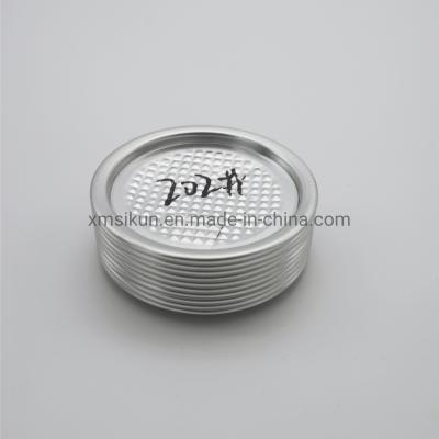 China 202# 52mm Aluminum Peel Off Lids For Pet Jar ISO9001 SGS Certification for sale