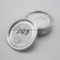 China 202# 52mm Aluminum Peel Off Lids For Pet Jar ISO9001 SGS Certification for sale