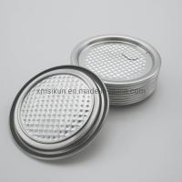China 202# 52mm Aluminum Peel Off Lids For Pet Jar ISO9001 SGS Certification for sale