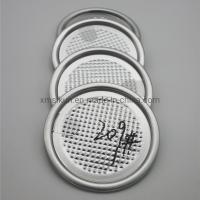 China 209# Easy Peel Off End Aluminum Foil Lids Round Shape for sale