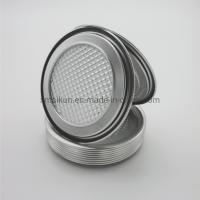 China Round Tin Can Lid 211#  65mm Aluminum Peel Off Lid For Pet Jar for sale