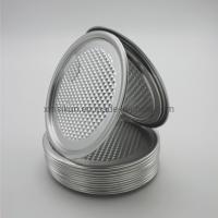 China 300# Aluminum Peel Off Lids Round Pull Ring Canning Lids for sale