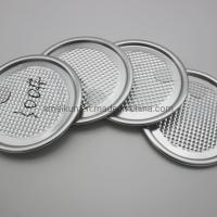 China 300# Aluminum Peel Off Lids Round Pull Ring Canning Lids for sale