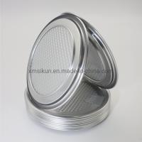 China Corrosion Resistant Tin Can Lid 305# Aluminum Peel Off Lids Round Pull Ring for sale