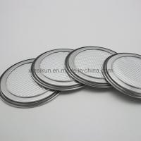 China Corrosion Resistant Tin Can Lid 305# Aluminum Peel Off Lids Round Pull Ring for sale