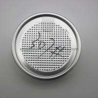 China 307# Aluminum Peel Off Lids Silver Round Pull Ring Canning Lids for sale