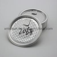 China Aluminum Foil Tin Can Lid 206#  Easy Peel Off End  Light Weight for sale