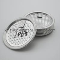China Aluminum Foil Tin Can Lid 206#  Easy Peel Off End  Light Weight for sale