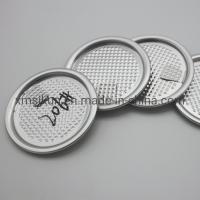 China Aluminum Foil Tin Can Lid 206#  Easy Peel Off End  Light Weight for sale