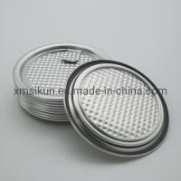 China Aluminum Foil Tin Can Lid 206#  Easy Peel Off End  Light Weight for sale