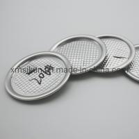 China Aluminum Foil Tin Can Lid 206#  Easy Peel Off End  Light Weight for sale