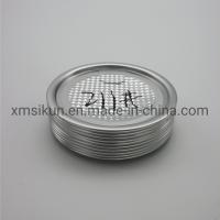 China Food Grade 211#  Easy Peel off End Aluminum Foil Lid for sale
