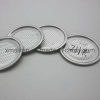 China Food Grade 211#  Easy Peel off End Aluminum Foil Lid for sale