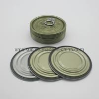 China Wholesale Food Grade Tinplate 300# Gold Coating Easy Open Lid for Food Can for sale