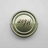 China Food Grade 209# Tinplate End Easy Open Tin Can Lid for Beverage for sale