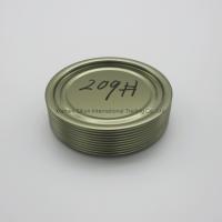 China Non Toxic Round 209# Tinplate Easy Open End For Tin Can for sale