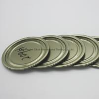 China 209# Tinplate End Easy Open Lid For Vegetable , Fruit , Meat , Fish Can for sale